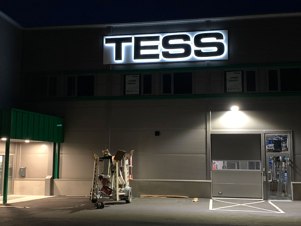 Skilt med lys - Expoteket